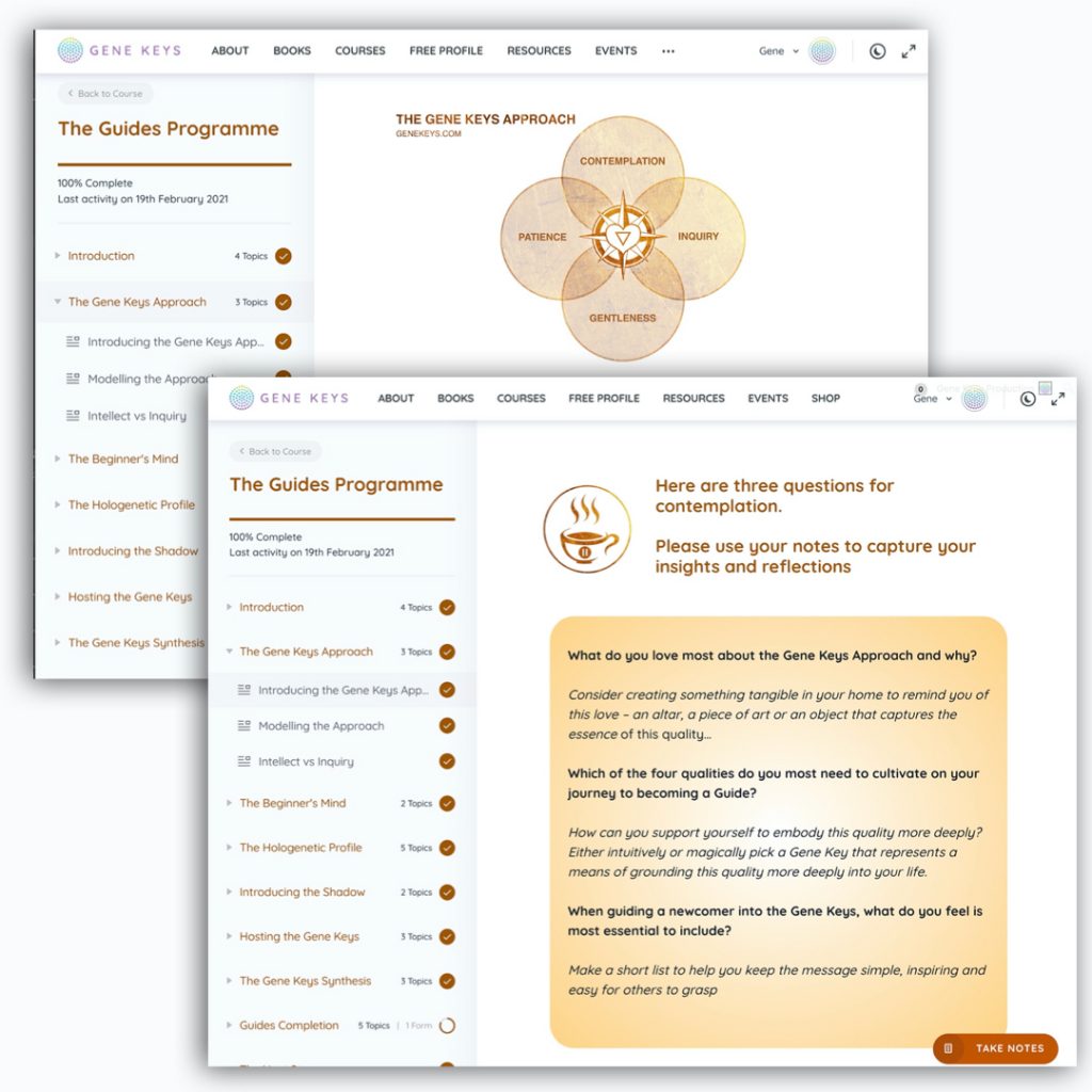 The Guides Programme - Gene Keys